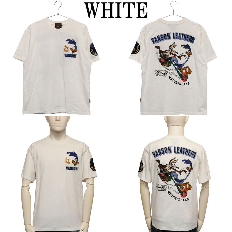 VANSON × LOONEY TUNES ロードランナー × ワイリー・コヨーテ 刺繍