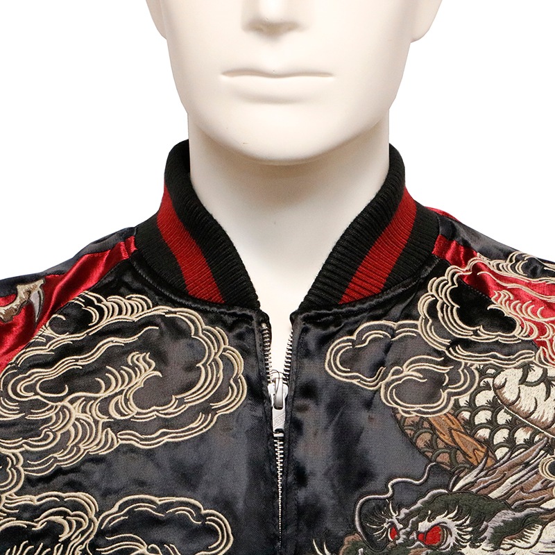 古都古都 ことこと 暴れ龍 柄 リバ－シブル スカジャン （ KTJK-002 ） | 和柄ブランド,古都古都,スカジャン | BSCギャラリー京都