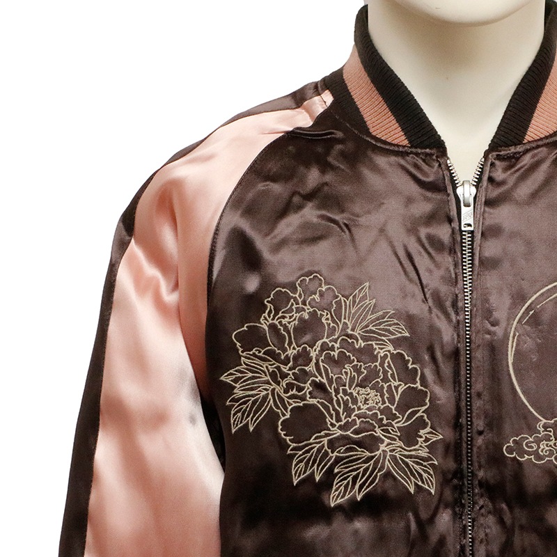 古都古都 ことこと 唐獅子牡丹 柄 リバ－シブル スカジャン （ KTJK-010 ） | 和柄ブランド,古都古都,スカジャン | BSCギャラリー京都