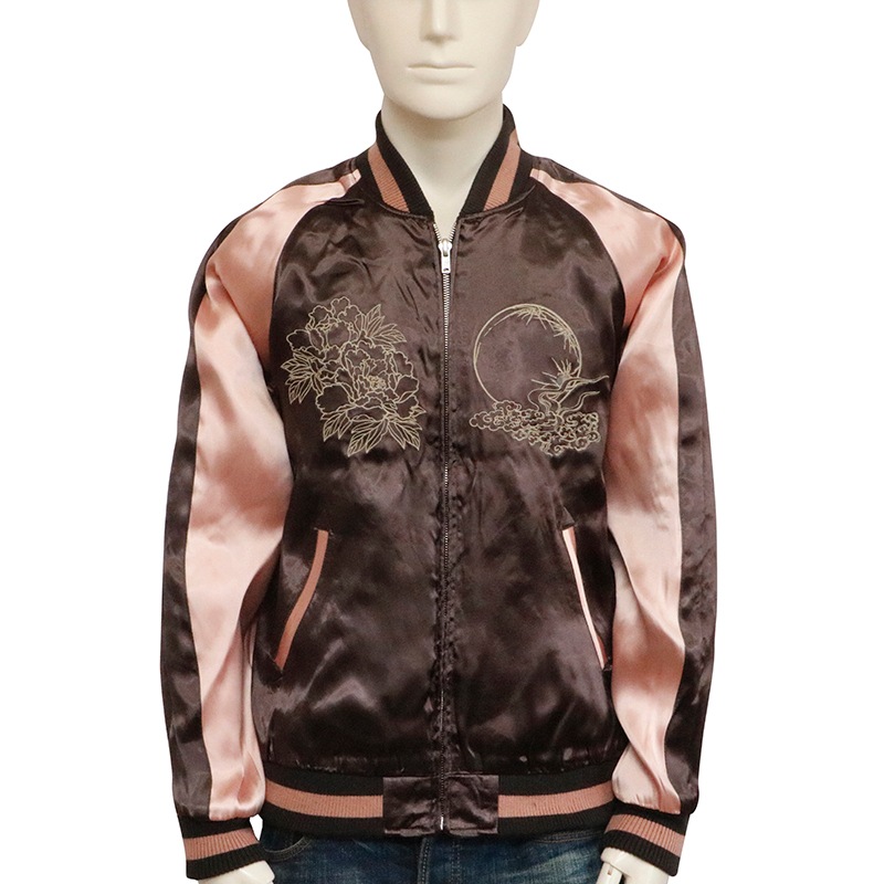 古都古都 ことこと 唐獅子牡丹 柄 リバ－シブル スカジャン （ KTJK-010 ） | 和柄ブランド,古都古都,スカジャン | BSCギャラリー京都