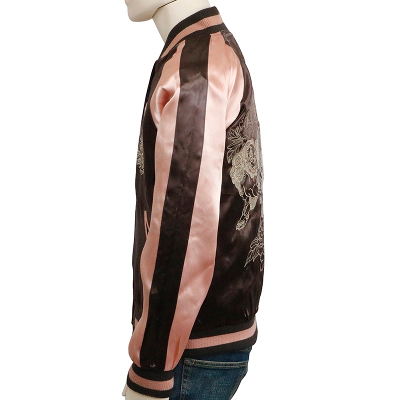 古都古都 ことこと 唐獅子牡丹 柄 リバ－シブル スカジャン （ KTJK-010 ） | 和柄ブランド,古都古都,スカジャン | BSCギャラリー京都