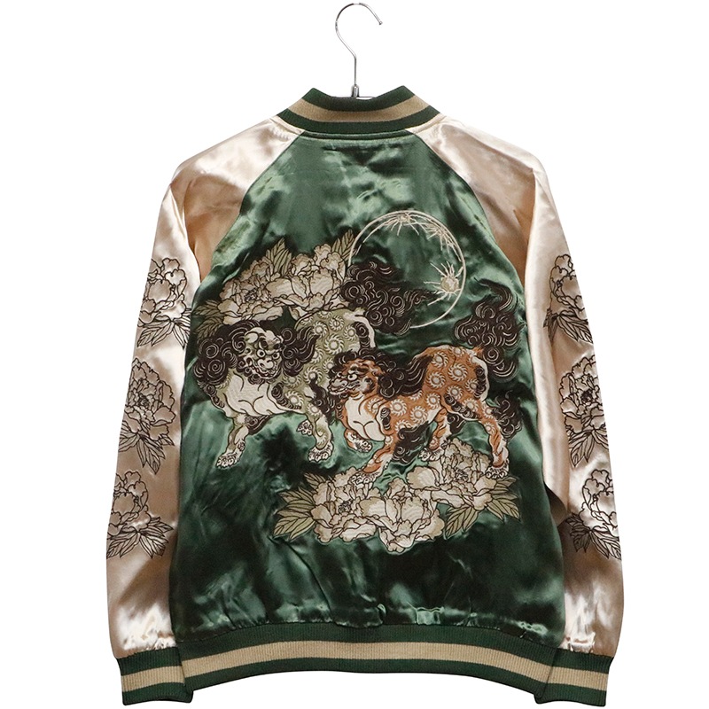 古都古都 ことこと 唐獅子牡丹 柄 リバ－シブル スカジャン （ KTJK-010 ） | 和柄ブランド,古都古都,スカジャン | BSCギャラリー京都