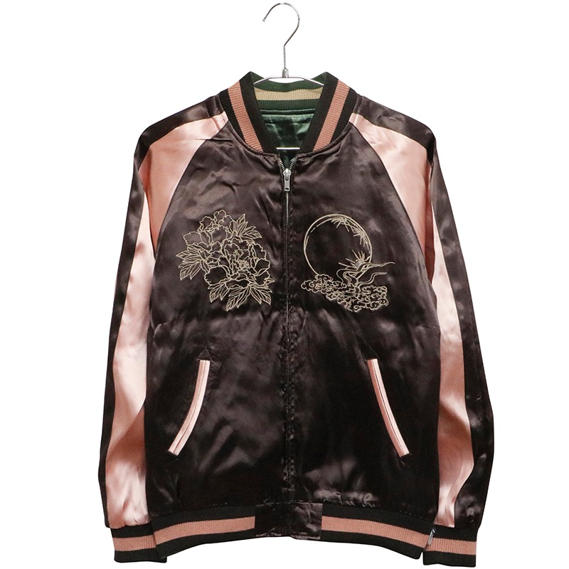 古都古都 ことこと 唐獅子牡丹 柄 リバ－シブル スカジャン （ KTJK-010 ） | 和柄ブランド,古都古都,スカジャン | BSCギャラリー京都