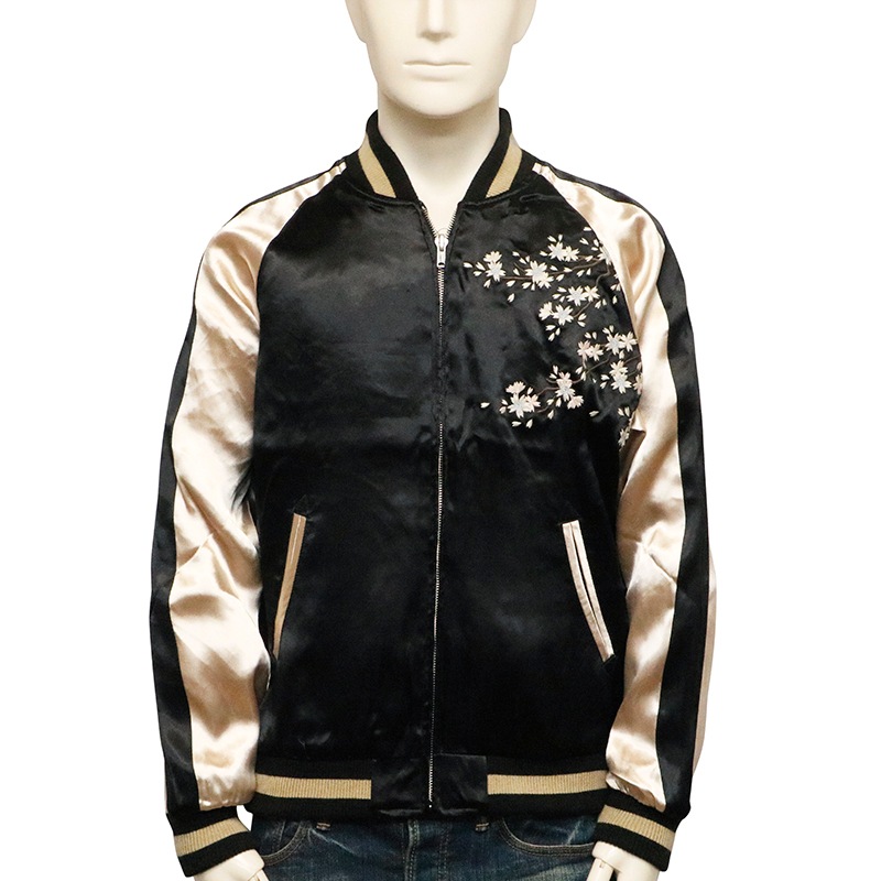 大きいサイズ 古都古都 ことこと 神奈川沖浪裏 柄 リバ－シブル スカジャン （ KTJK-004 ） XXXLサイズ | 和柄ブランド,古都古都,スカジャン | BSCギャラリー京都