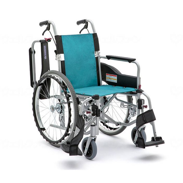 自走用車椅子 ステイヤープラス SYP22-40SB 背折れ式 ノーパンクタイヤ 40cm幅 ミント ｜ 車椅子,自走式 ｜ 介護用品・福祉用具総合通販サイト ヤマシタオンラインストア