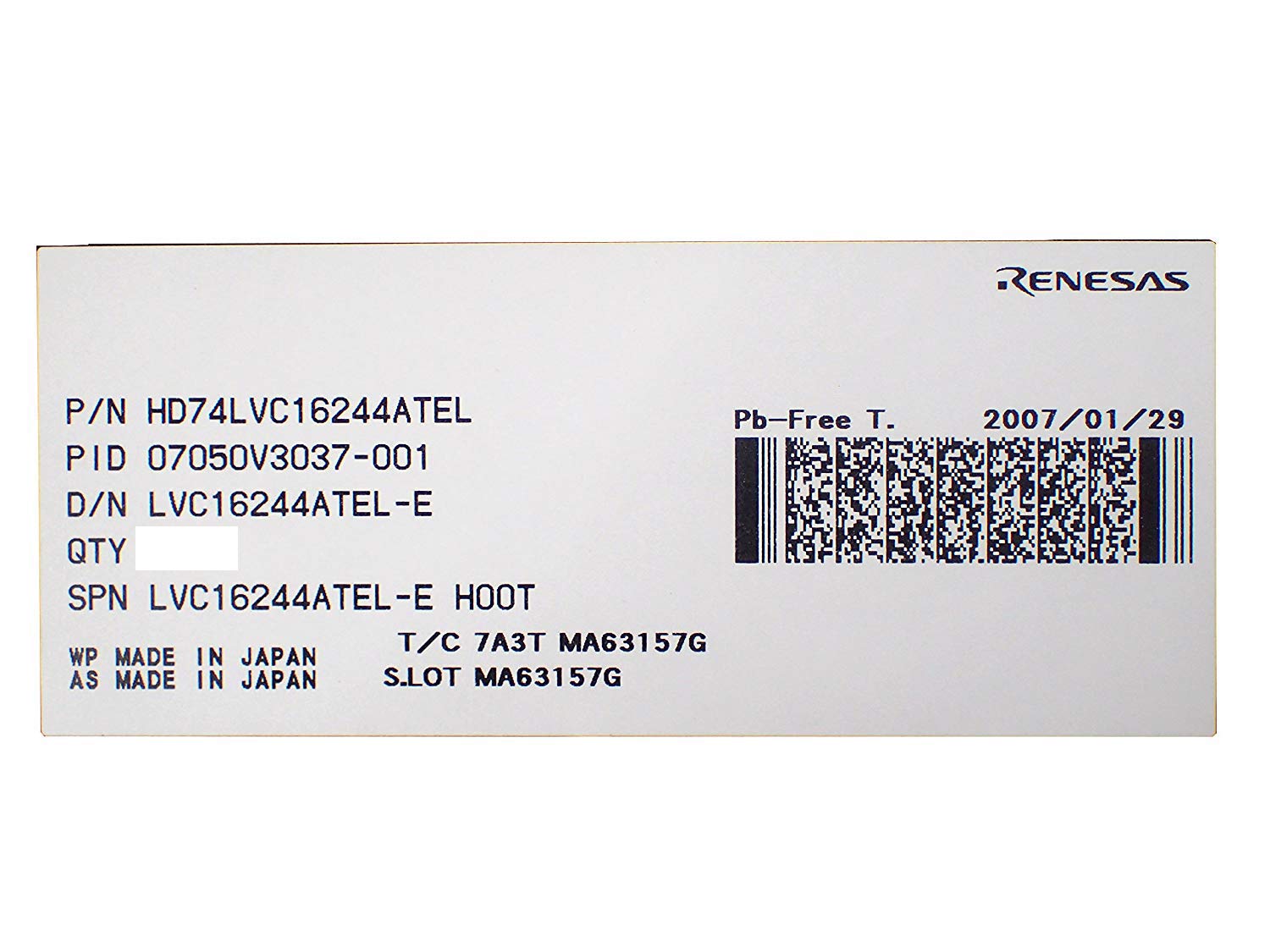 RENESAS 16Bit Buffers Line Drivers with 3-state Outputs HD74LVC16244ATEL-E | カテゴリ別,部品,半導体製品,ロジック ...