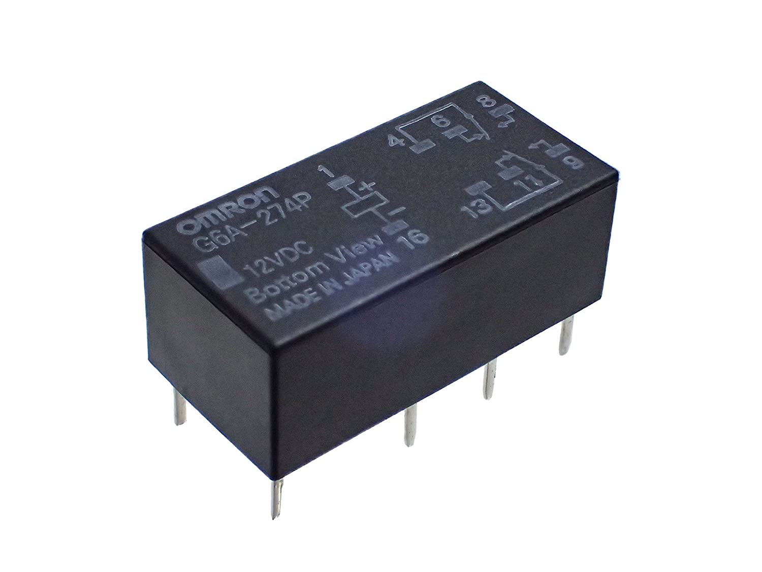 OMRON 汎用品 形G6A DC 12V ミニリレー G6A-274P 12VDC | カテゴリ別,部品,制御部品,リレー・継電器 ...