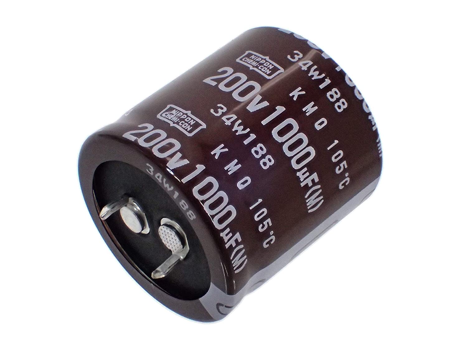 NIPPON CHEMI CON 基板自立形 大形 アルミ 電解コンデンサ 200V 1000μF 105℃ KMQ200VSSN1000M ...