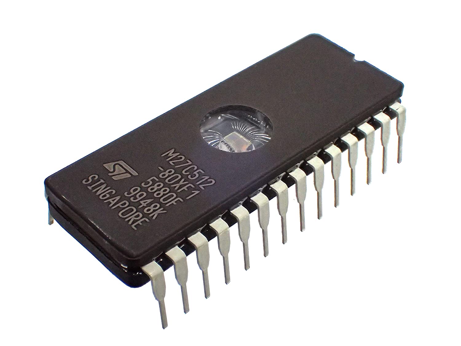 STMicroelectronics UV EPROM 512Kbit 27C512 M27C512-80XF1 | カテゴリ別,部品,半導体 ...