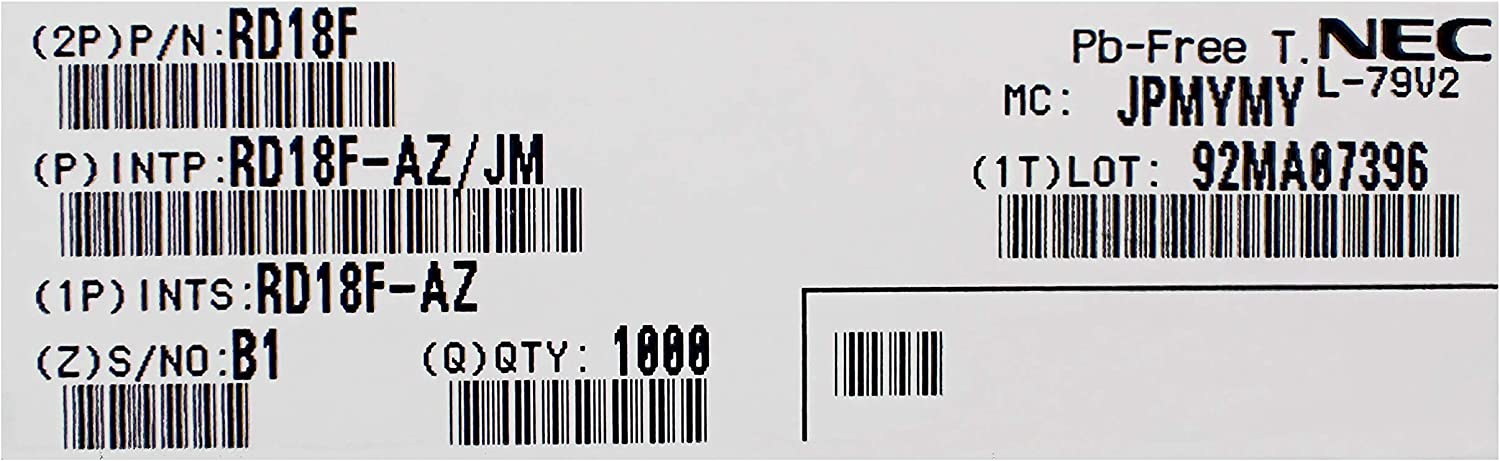 NEC プレーナ形 シリコン 定電圧 ツェナーダイオード 1W 18V RD18F-AZ/JM(B1) (100個セット) | カテゴリ別,部品,半導体製品,ダイオード | Buhieen.com