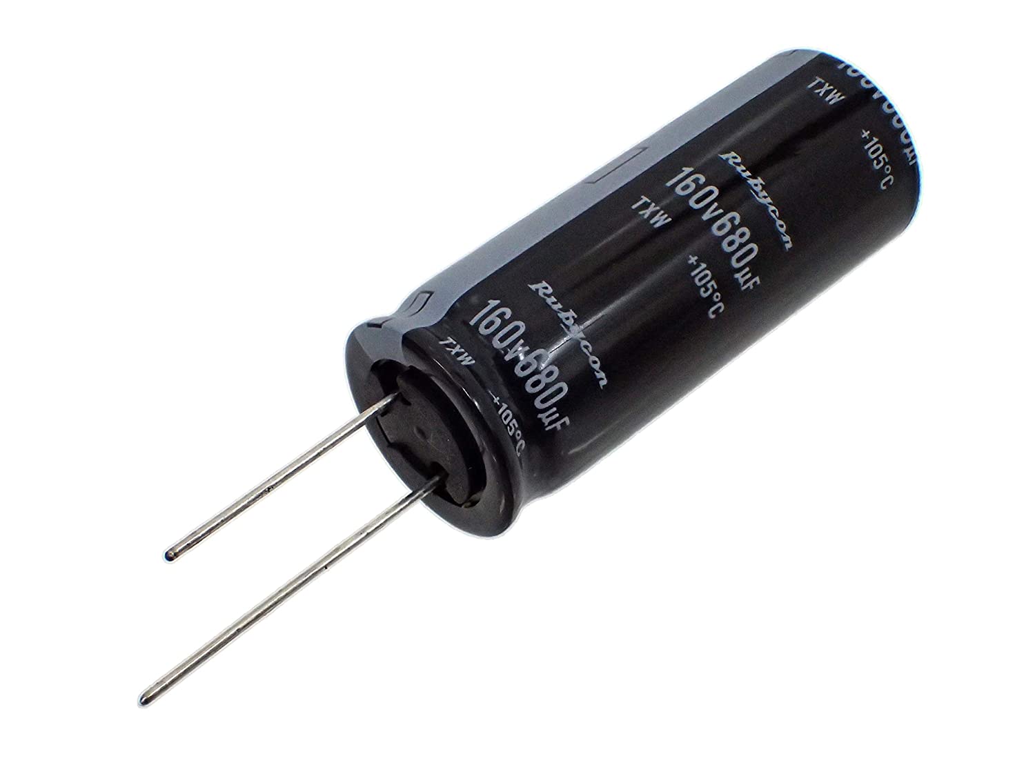 Rubycon ラジアルリード 長寿命 アルミ 電解コンデンサ 160V 680uF 105℃ 160TXW680M-EFC-18×45 （2 ...