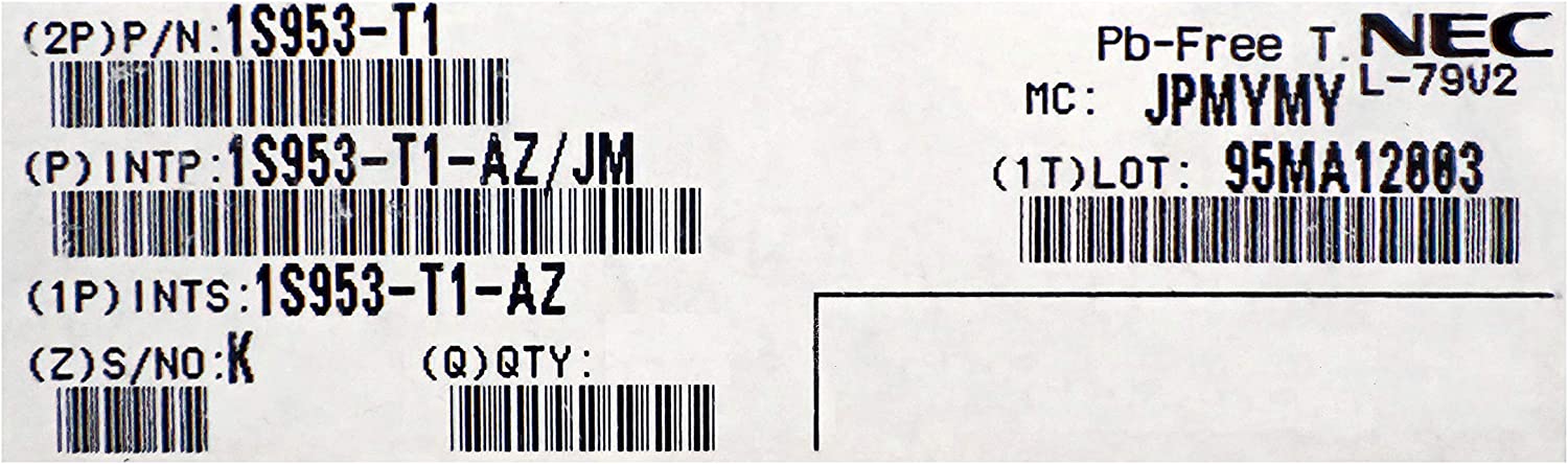 NEC HIGH SPEED Silicon スイッチング ダイオード 30V 100mA 1S953-T1-AZ/JM (5個セット) | カテゴリ別,部品,半導体製品,ダイオード ...