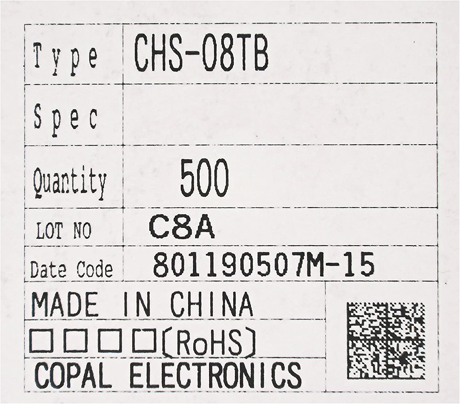 COPAL スライドスイッチ 8極 ハーフピッチ CHSシリーズ CHS-08TB (5個セット) | カテゴリ別,部品,制御部品,工業用 ...