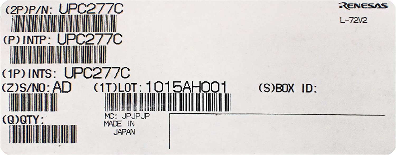 RENESAS 単電源デュアル・コンパレータ UPC277C (5個セット) | カテゴリ別,部品,半導体製品,信号部品,コンパレータ | Buhieen.com