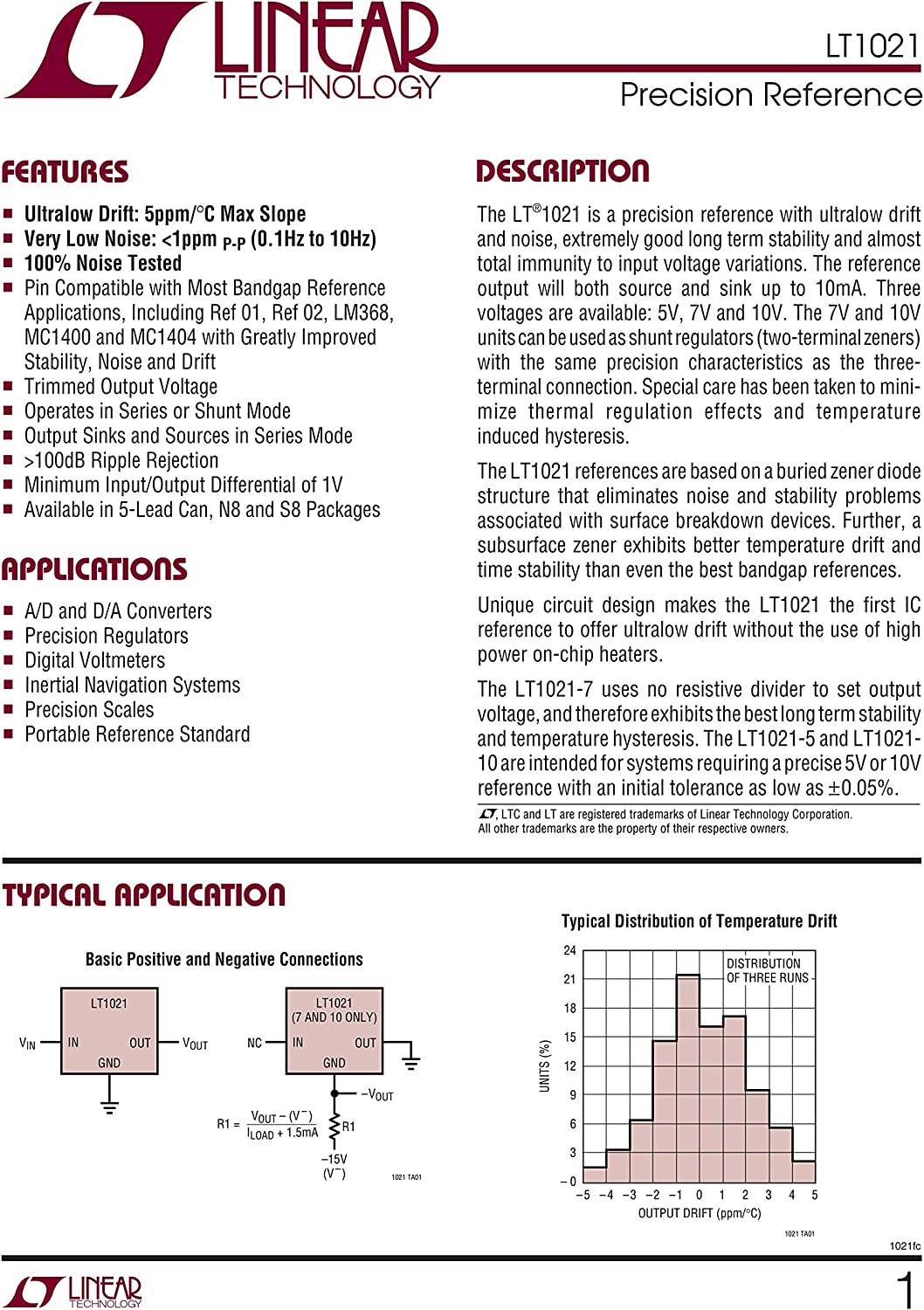 Linear Technology アナログIC 電圧リファレンス 超低ドリフト 低ノイズ LT1021CCN8-10 (5個セット) | カテゴリ別,部品,半導体製品 | Buhieen.com