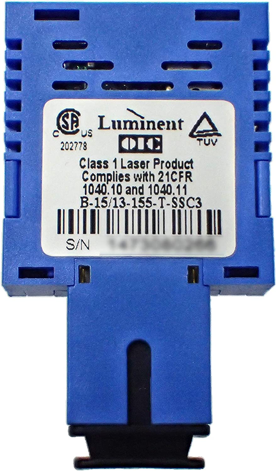 Luminent B-15/13-155-T-SSC3 155 Mbps Bi-directional Receptacle Single ...