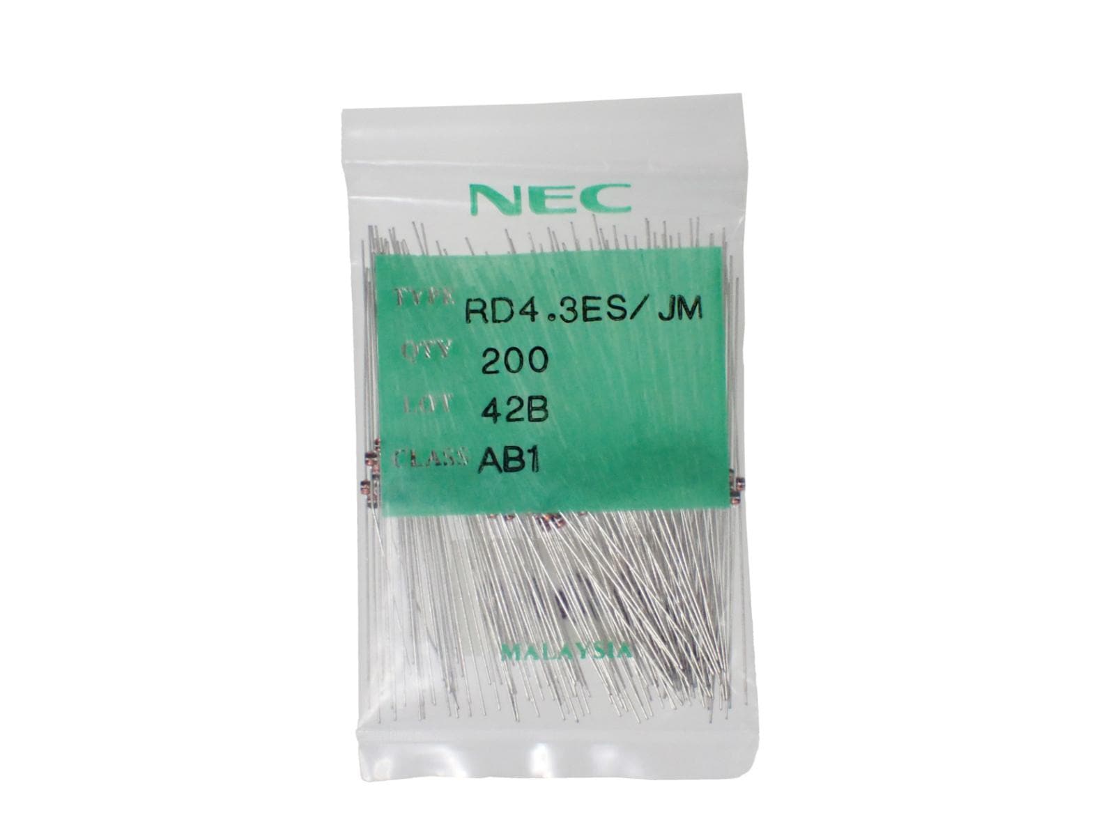 NEC ツェナー ダイオード RD4.3ES/JM(AB1) (200個セット) | カテゴリ別,部品,半導体製品,ダイオード | Buhieen.com