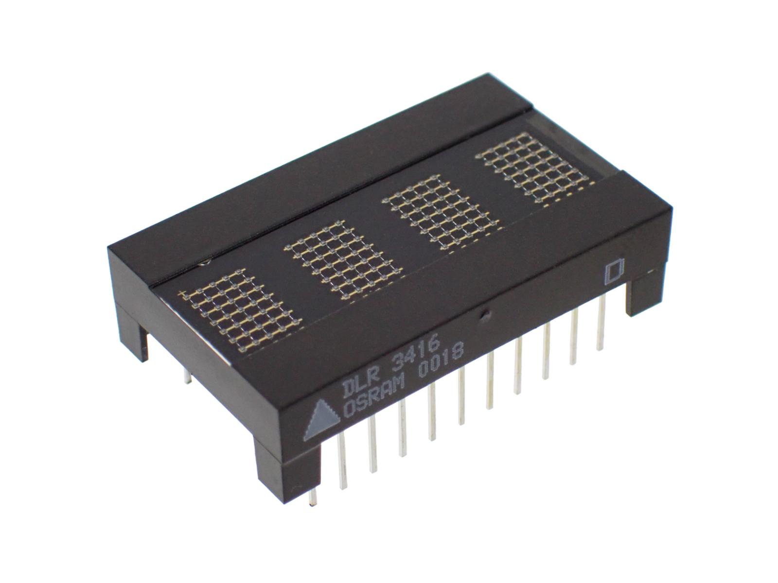 OSRAM LED dot matrix display RED 5×7 4桁 ドットマトリクス DLR3416 | カテゴリ別,部品,光 ...