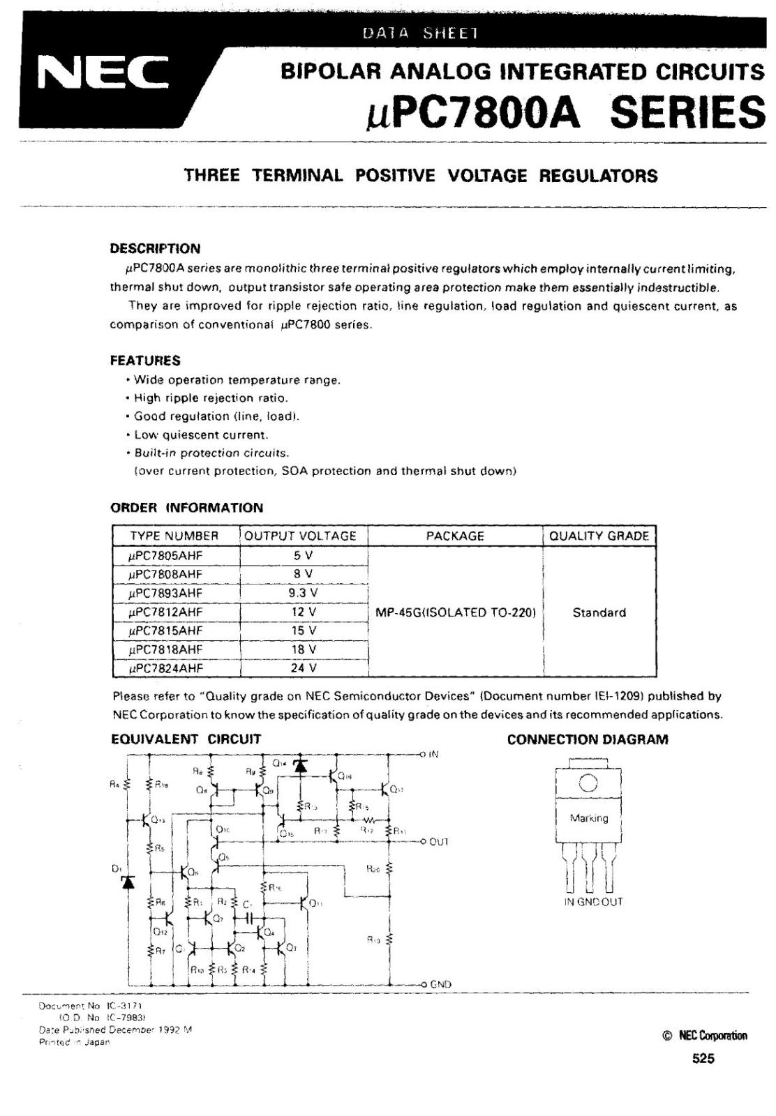 NEC 三端子 レギュレータ 5V 1A 7805A UPC7805AHF-AZ (2個セット) | カテゴリ別,部品,半導体製品 ...