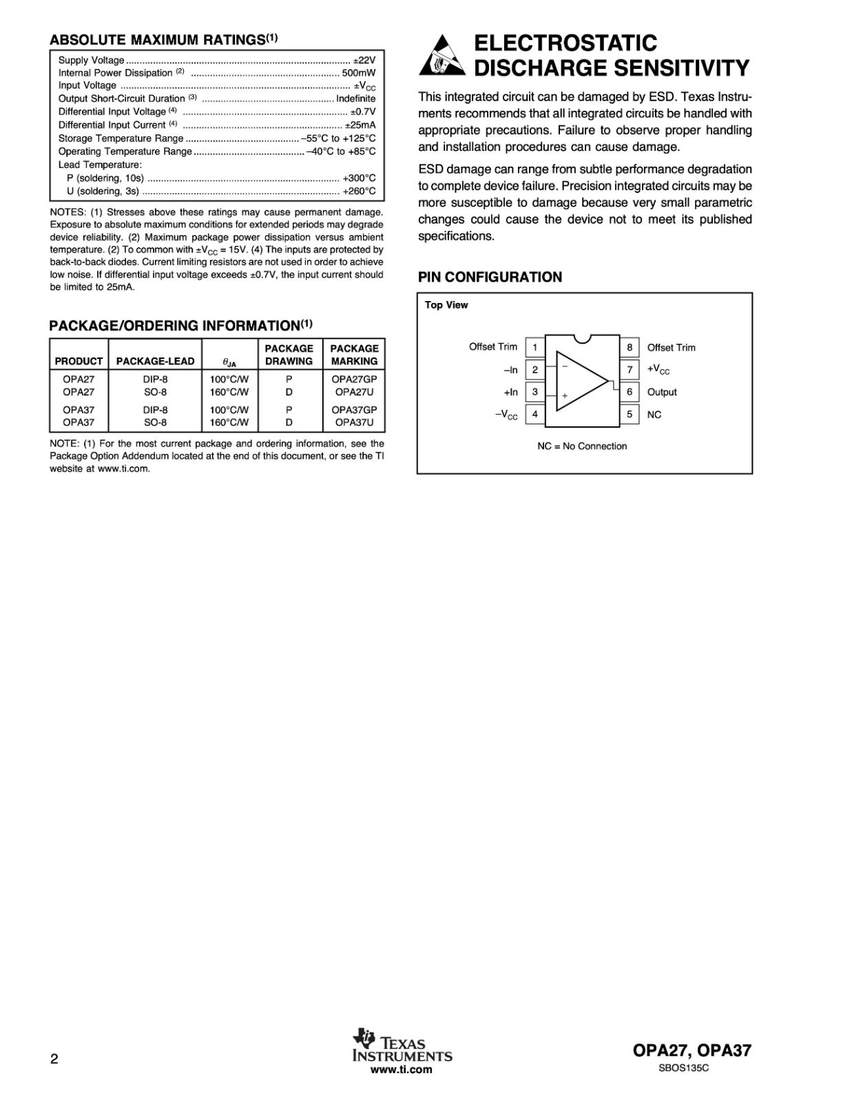 Burr Brown オペアンプ シングル 1回路 SINGLE Operational Amplifier OPA37GP | カテゴリ別,部品,半導体製品,信号部品,アンプIC ...
