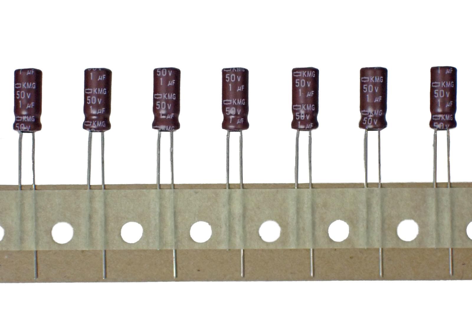 NIPPON CHEMI CON ラジアルリード アルミ 電解コンデンサ 50V 21μ EKMG500ETD1R0ME11D (5個セット ...