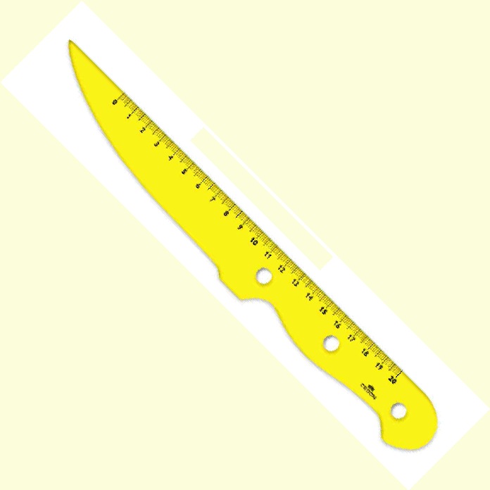 CEDON（セドン） 面白い形の物差し LINEAL RULER ナイフ型｜【文具の森】通販サイト