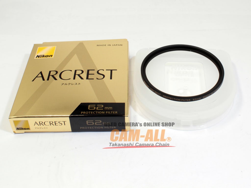 中古 ニコン アルクレスト プロテクション フィルター 62mm AR-PF62 程度：A（新同品）