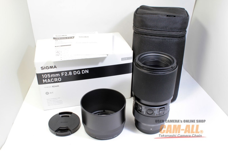 中古 シグマ Art 105mm F2.8DG DN マクロ(ソニーEマウント用) 程度：AB-（良品マイナス）
