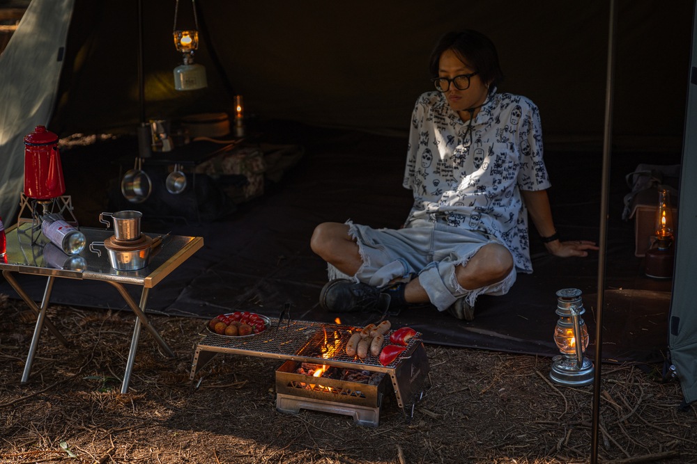 焚き火 ベーススタンド MT-6-LT | 焚き火,焚き火台 | キャンピングムーン | Campingmoon