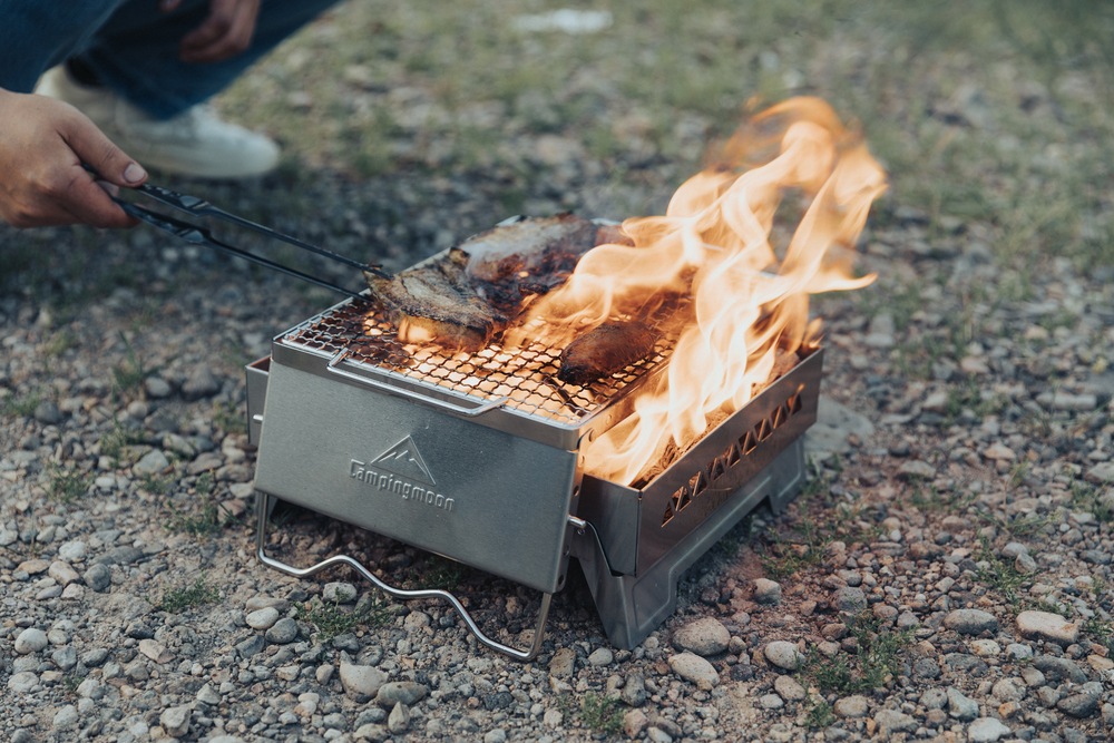 焚き火 ベーススタンド MT-6-LT | 焚き火,焚き火台 | キャンピングムーン | Campingmoon