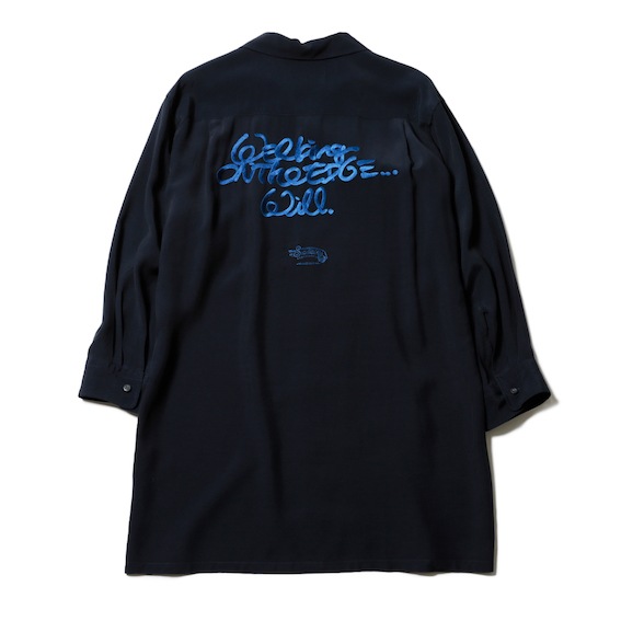 W.O.T.E WILL -OPEN COLLAR LONG SHIRTS- (NAVY)｜RUDE GALLERY、LOST CONTROL ...