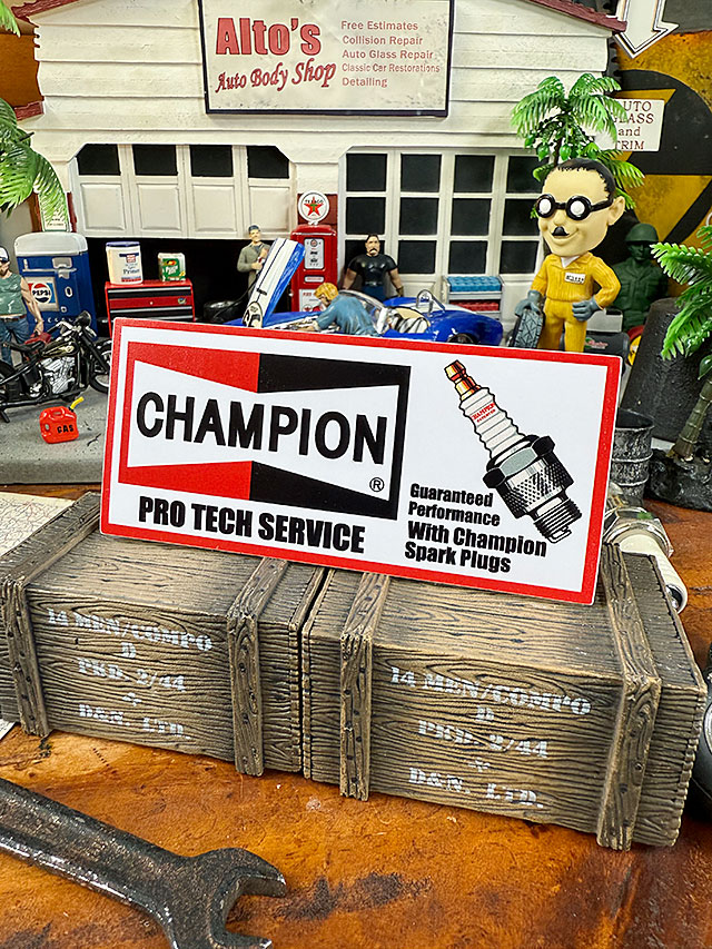 チャンピオン ミニレーシングステッカー （PRO TECH SERVICE）の通販・販売 | アメリカ雑貨のテーマパーク！キャンディタワー