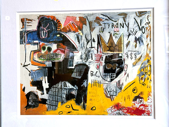 バスキア アートフレーム （Untitled 1982/Tyrany） ジャン=ミッシェル・バスキア 木製額付き 絵画ポスター ジークレー印刷 ...