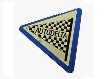 アルファロメオ エンブレム AUTODELTA ENAMEL オートデルタ エナメル BADGE バッジ 穴あけ不要 梱包サイズ60 ...