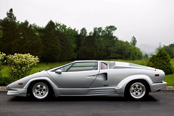 1/87 ランボルギーニ カウンタック アニバーサリー 銀 シルバー Lamborghini Countach 25th ...