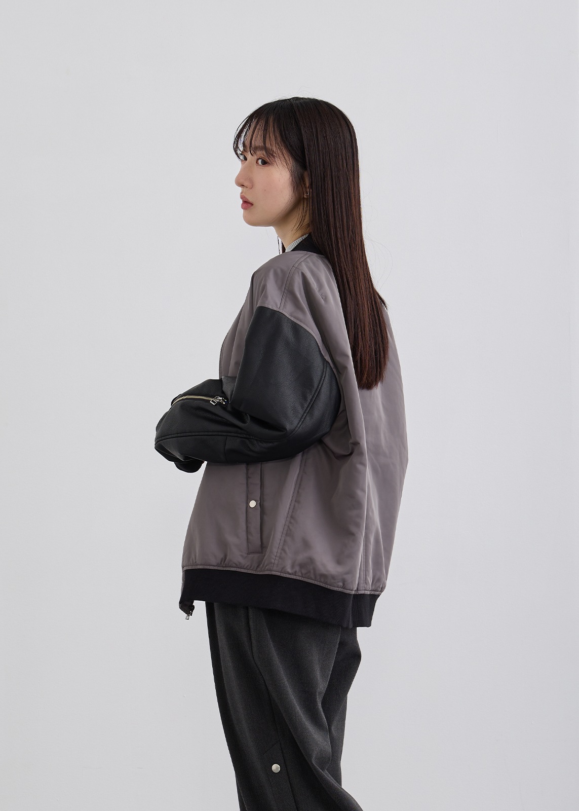 【neuf cent neuf】バイカラー ボンバー ジャケット | NEW ARRIVAL | Cour Carre an ONLINE STORE