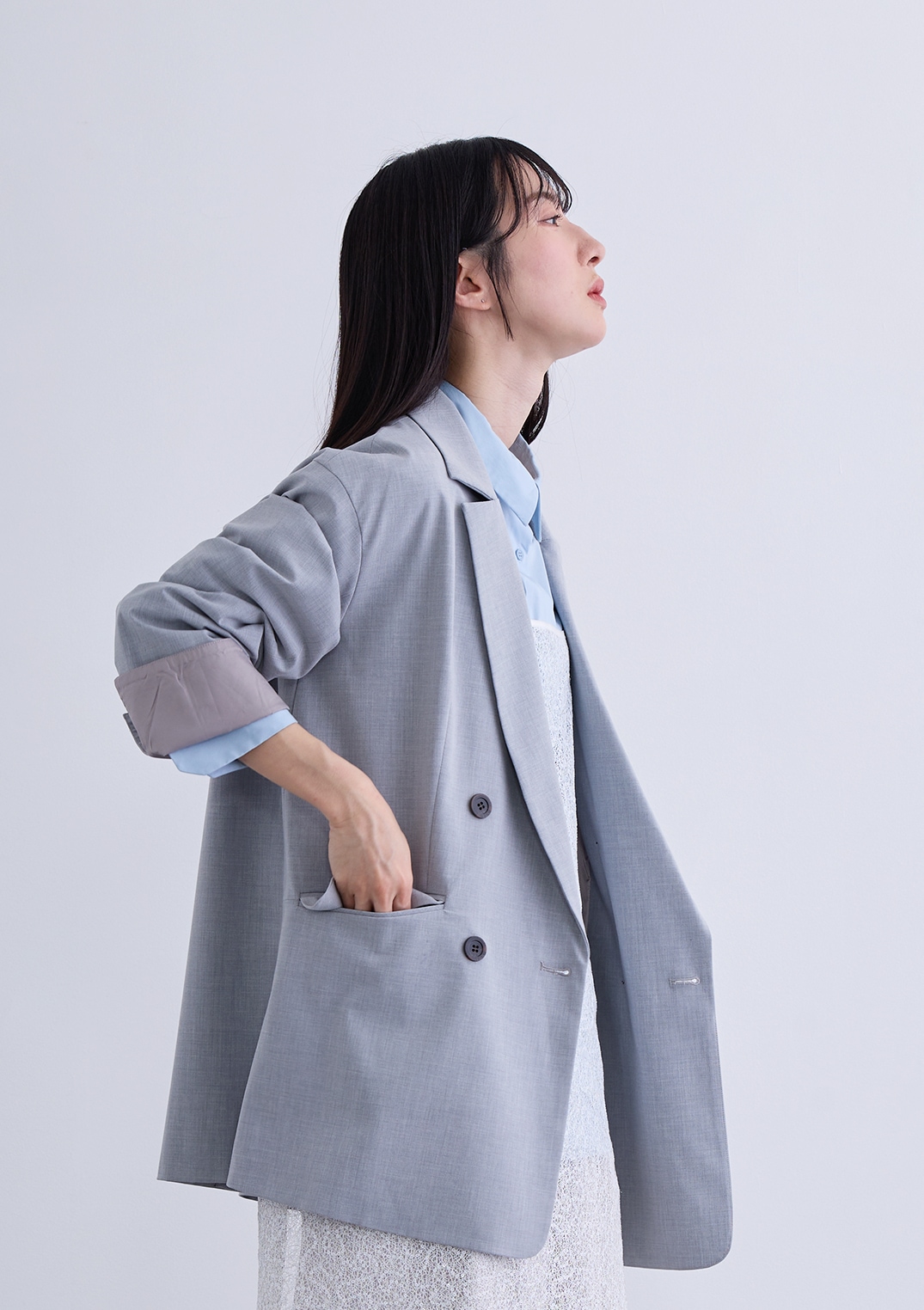 【neuf cent neuf】ロールアップ オーバー ジャケット | NEW ARRIVAL | Cour Carre an ONLINE ...
