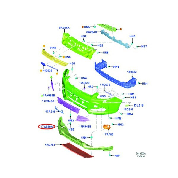 フォード純正 フロントスポイラー 5233449 13-16y クーガ | ボディパーツ | CALIFORNIA CUSTOM JAPAN