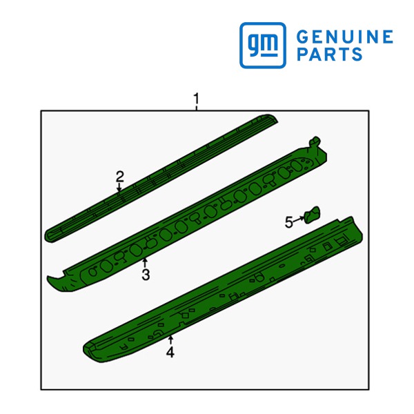 GM純正 サイドステップ ランニングボード セット 右側 助手席側 RH 15718562 00-03y サバーバン | エクステリア ...