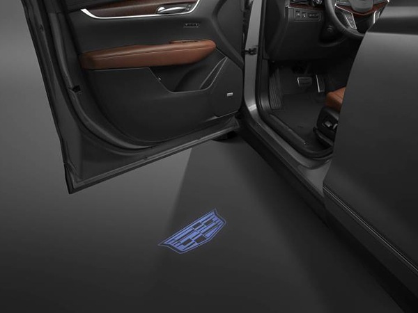 GM純正 21y- キャデラック XT5 XT6 パドルライト ウェルカムランプ アプローチランプ 左右 1台分 キャデラッククレストロゴ ...