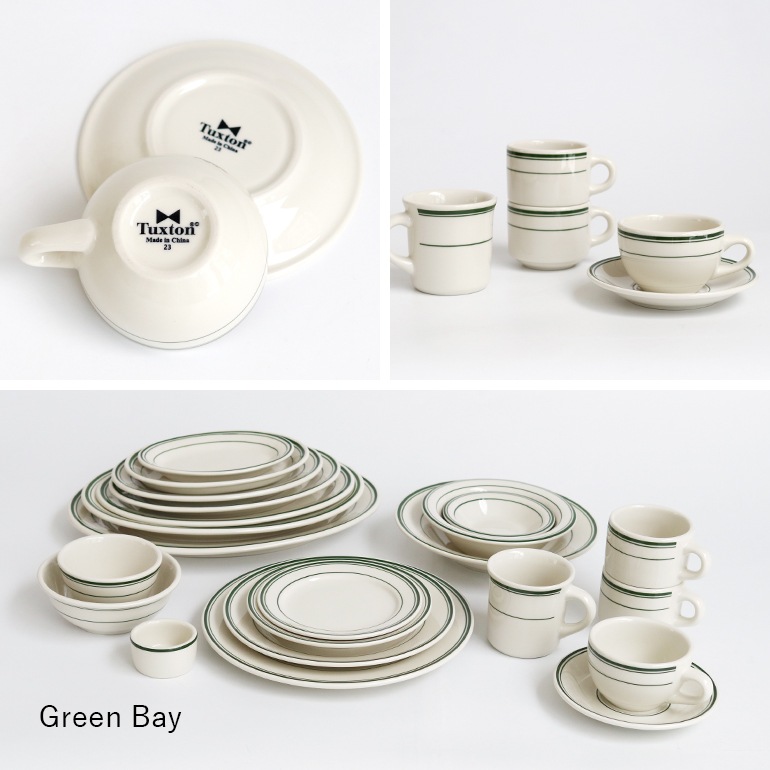 Tuxton タクストン｜Green Bay Cup & Saucer 通販｜DUPON35