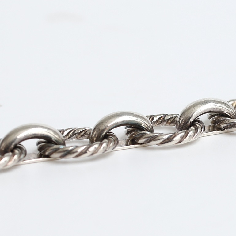 【1990s】TIFFANY&Co. Twist Round Link Bracelet | VINTAGE | MATILDE