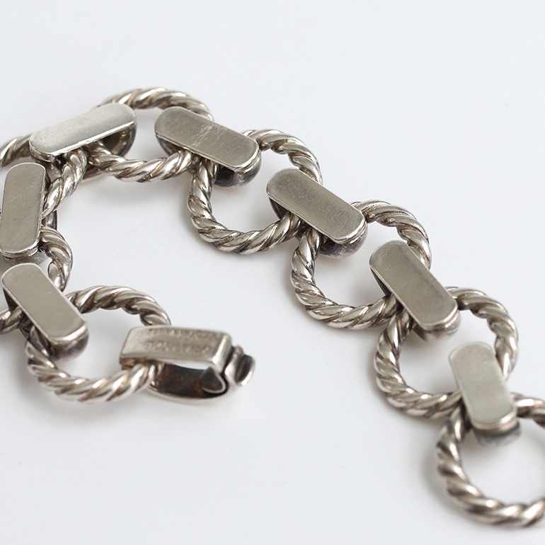【1990s】TIFFANY&Co. Twist Round Link Bracelet | VINTAGE | MATILDE