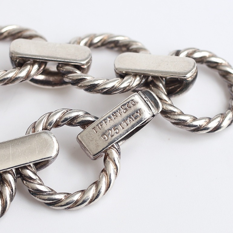 【1990s】TIFFANY&Co. Twist Round Link Bracelet | VINTAGE | MATILDE