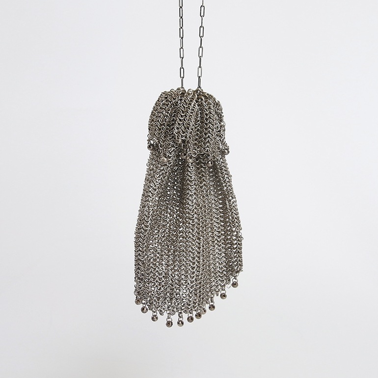 【1920s】French Silver Mesh Purse | VINTAGE | MATILDE