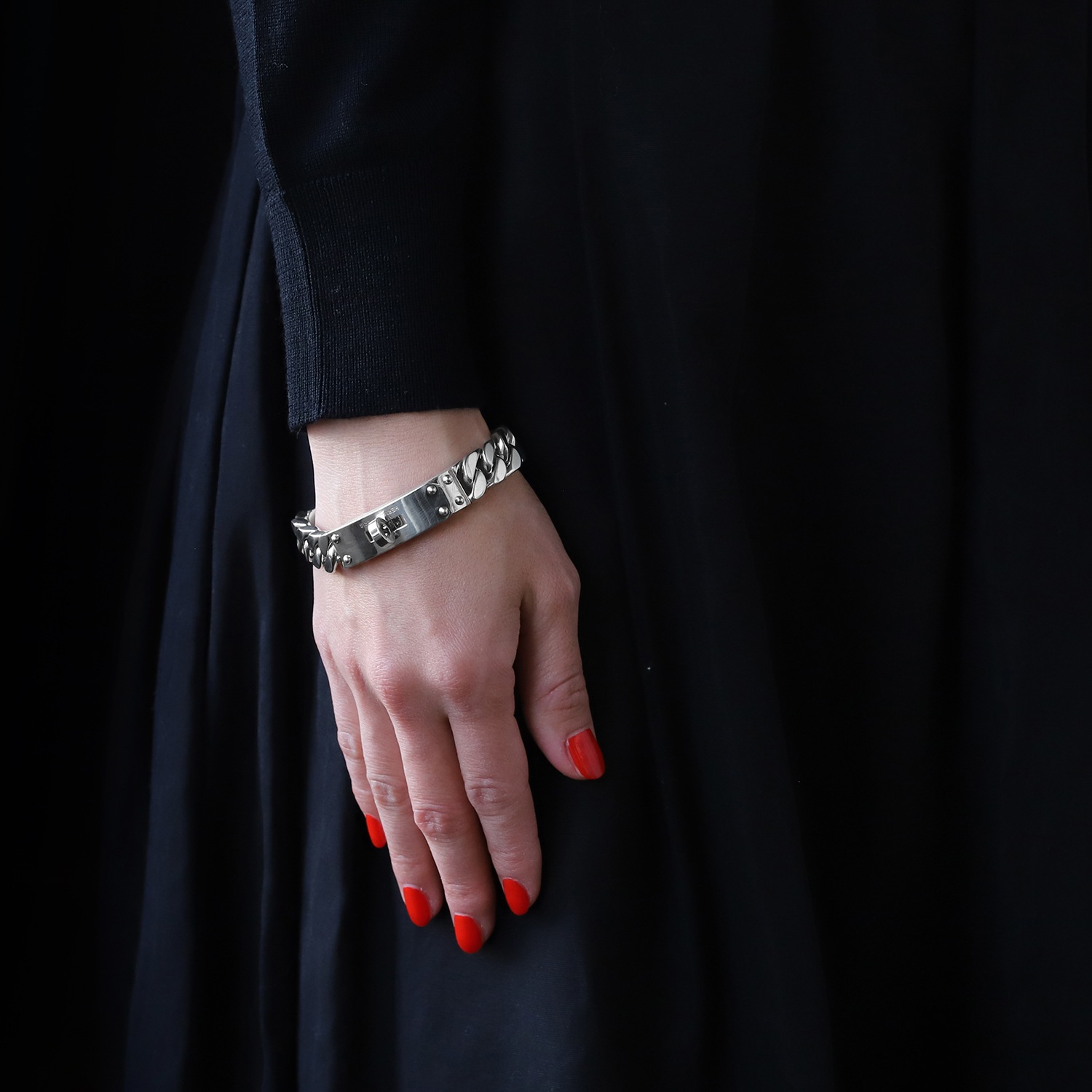 【USED】HERMES Kelly Gourmette GM Bracelet | VINTAGE | MATILDE