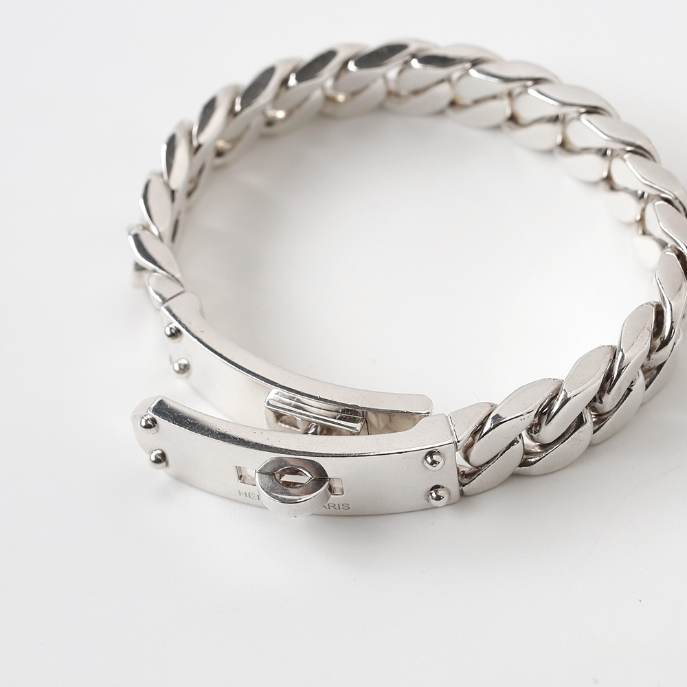 【USED】HERMES Kelly Gourmette GM Bracelet | VINTAGE | MATILDE