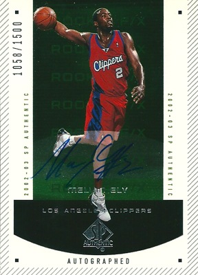 メルヴィン・イーライ NBAカード Melvin Ely 02/03 SP Authentic Rookie Autographs 1058/ ...