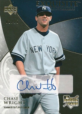 チェイス・ライト MLBカード Chase Wright 2007 UD Exquisite Collection Rookie ...