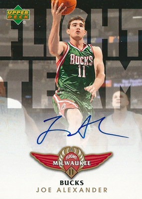 ジョー・アレクサンダー NBAカード Joe Alexander 08/09 UD Lineage Flight Team ...